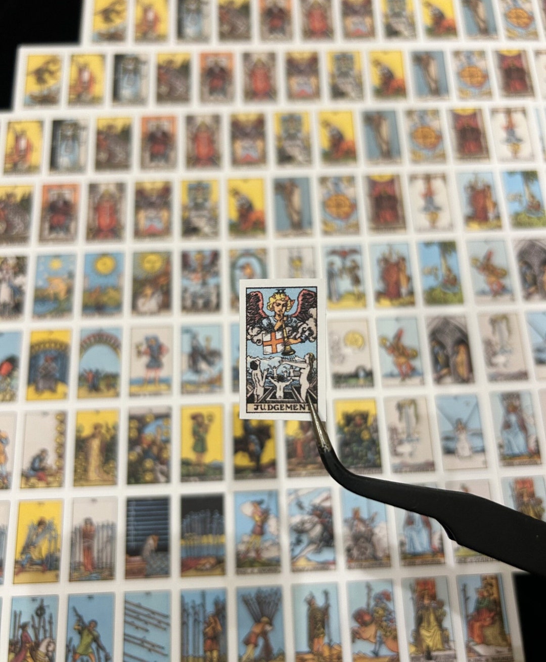 Mini Tarot Card Stickers - 10 Sheets Set Bundle Rider Waite 780 Cards ...