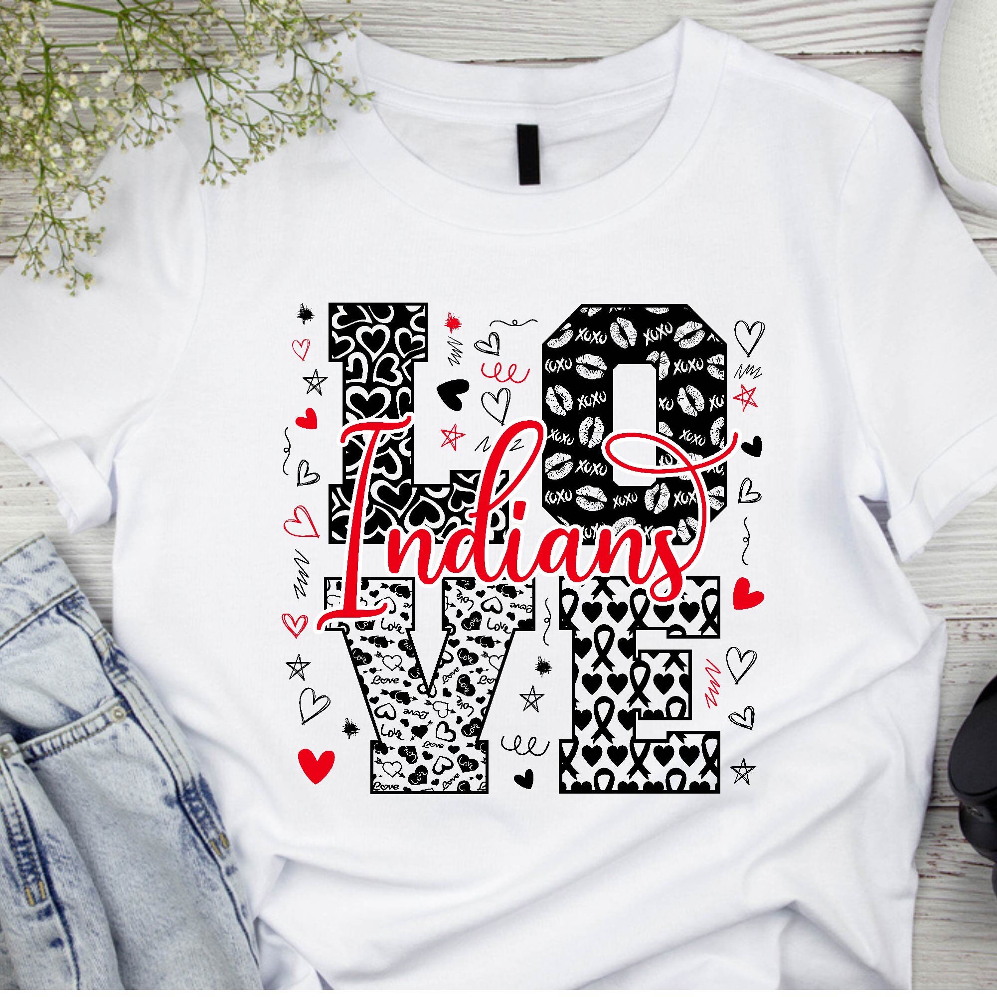 Indians Svg Indian Svg Indians Football Svg Love Indians - Etsy