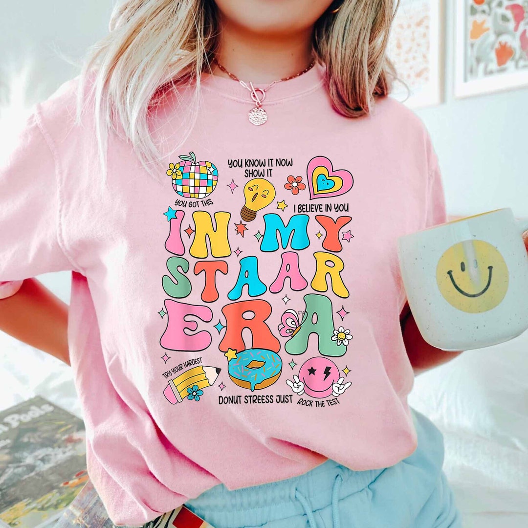 In My Staar Era Retro Teacher Test Day Shirt, School Testing Day Shirt ...