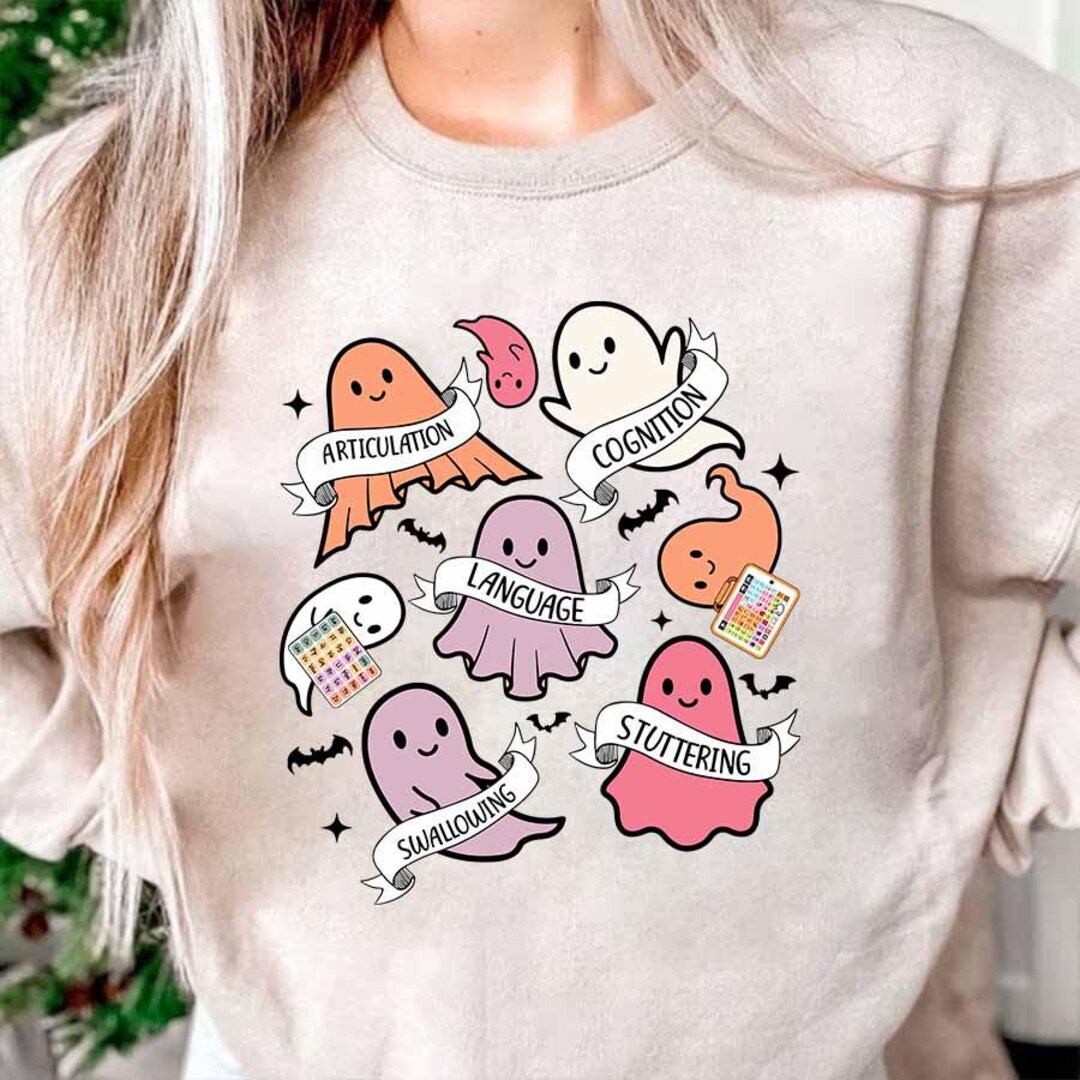 SLP Halloween Shirt, Speech Therapy Halloween Shirt, Spooky SLP Shirt ...