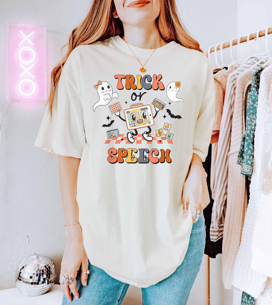Trick or Speech Shirt, SLP Halloween Shirt, Speech Therapy Halloween ...