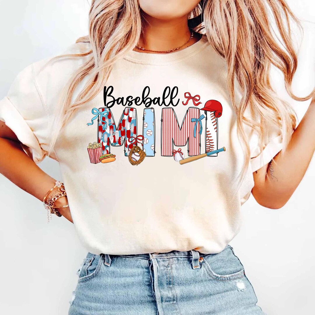 Baseball Mimi Shirt, Baseball Game Day Shirt, Coquette Bow Baseball ...