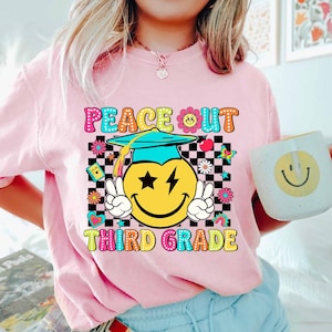 Peace Out 3rd Grade Shirt, 3rd Grade Graduation Shirt, Out Third Grade ...
