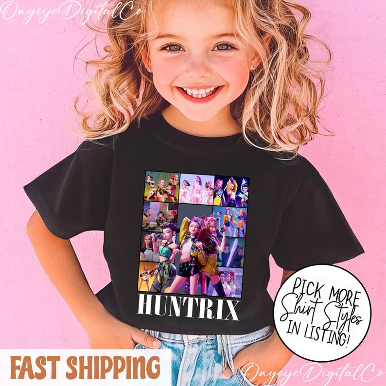 Retro Huntrix Girls Kpop Demon Hunter T-shirt | Anime Lover Gifts - Etsy