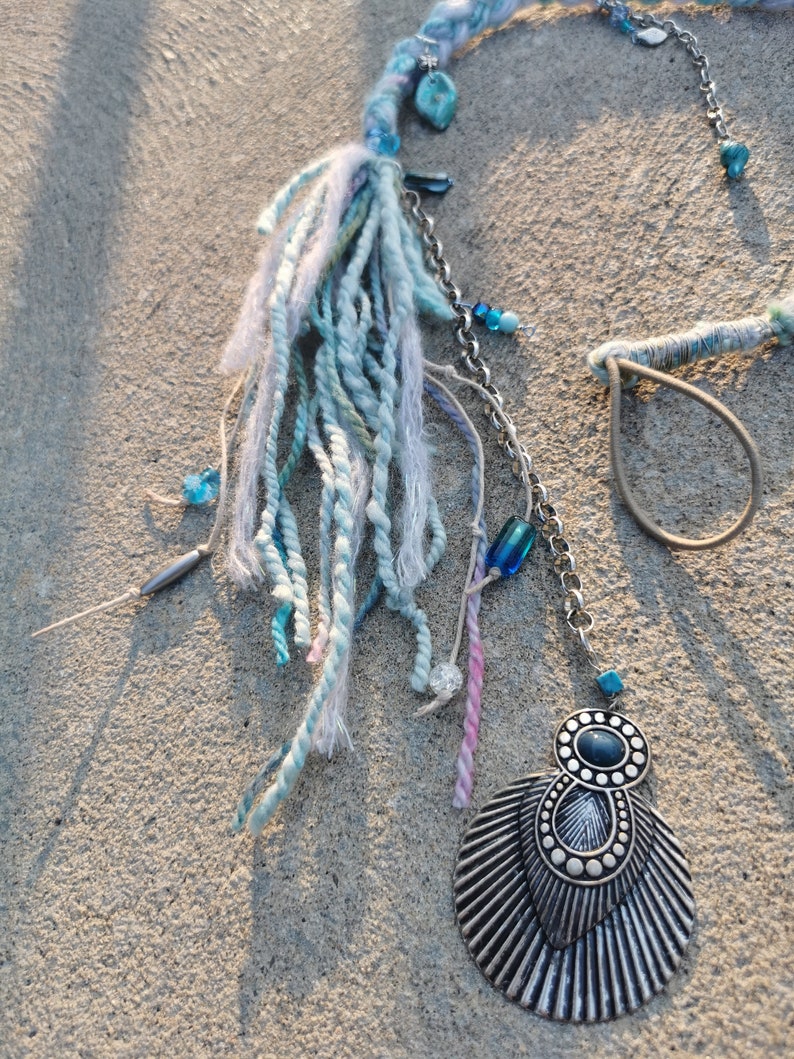 Dread Wrap, Hair Wrap, One of a Kind Long Single Ended Dread, Fairy ...