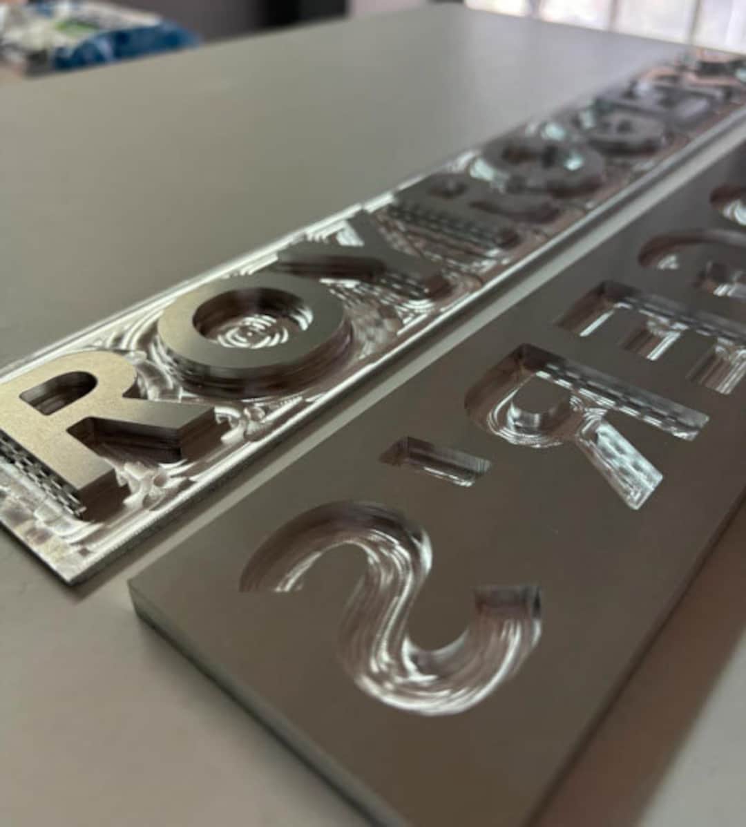 Aluminum Mold... Embossing Work With Press Machine for Fabric Textile ...