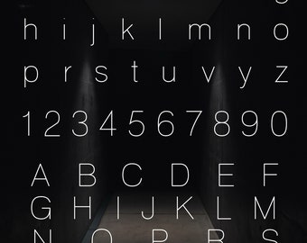 Arial Line Font, Single Line Center - Etsy UK