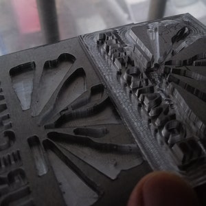 Aluminum Mold... Embossing Work With Press Machine for Fabric Textile ...