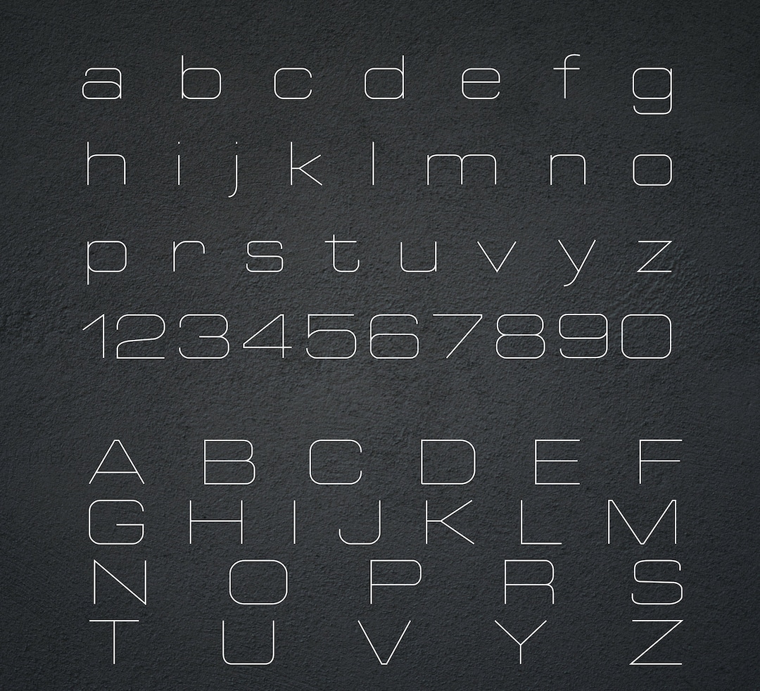 Square721 Line Font, Single Line Center - Etsy