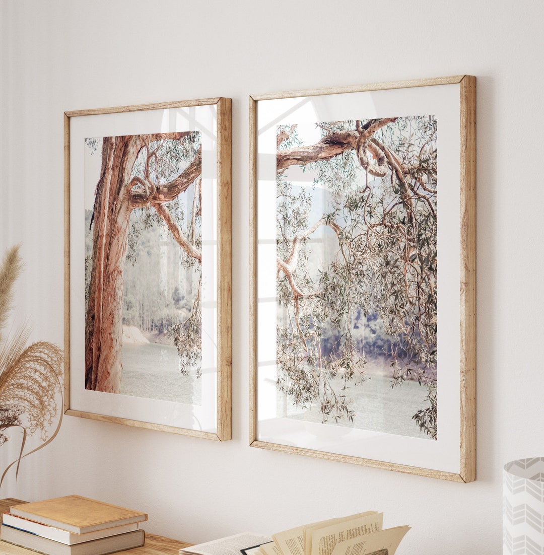 Australia Landscape Print Sets, Australian Outback, Eucalyptus ...