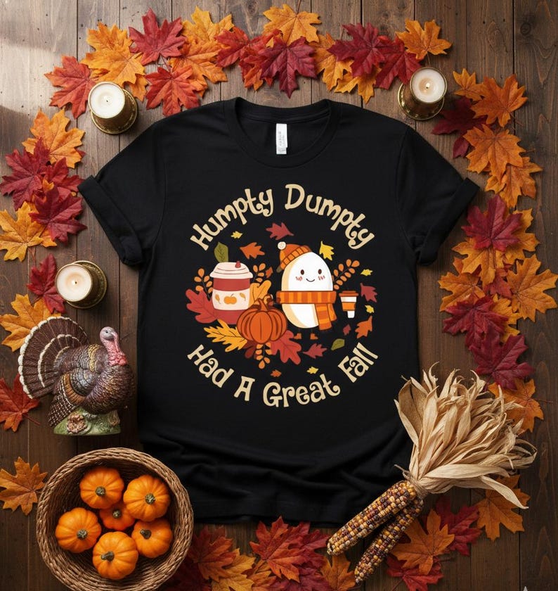 Humpty Dumpty Fall PNG, Pumpkin Spice Design (digital Download) - Etsy