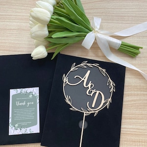 Wedding Cake Topper, Personalized Cake Topper, Custom Names Cake Topper ...