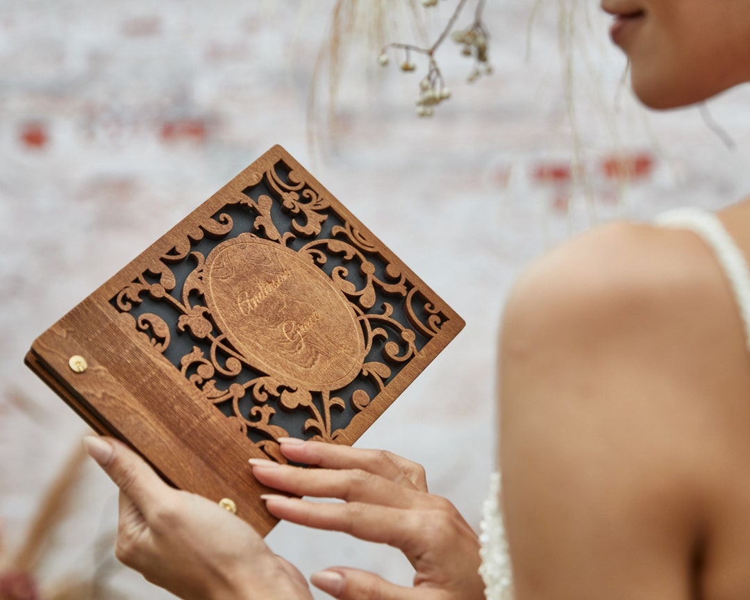 Wedding Guest Book, Wood Guest Book, Guest Book, Photobooth Guestbook ...