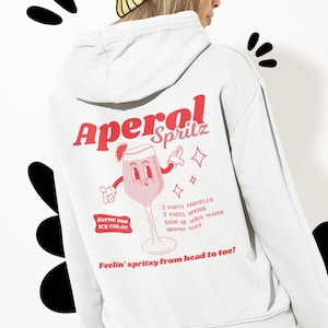 Aperol Spritz Hoodie, Unisex Hoodie, Aperol Drink Hoodie, Summer Pop ...