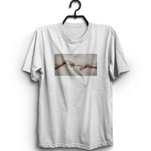Creation of Adam Shirt, Michelangelo Tshirt, Art Shirt, Adams Hand ...