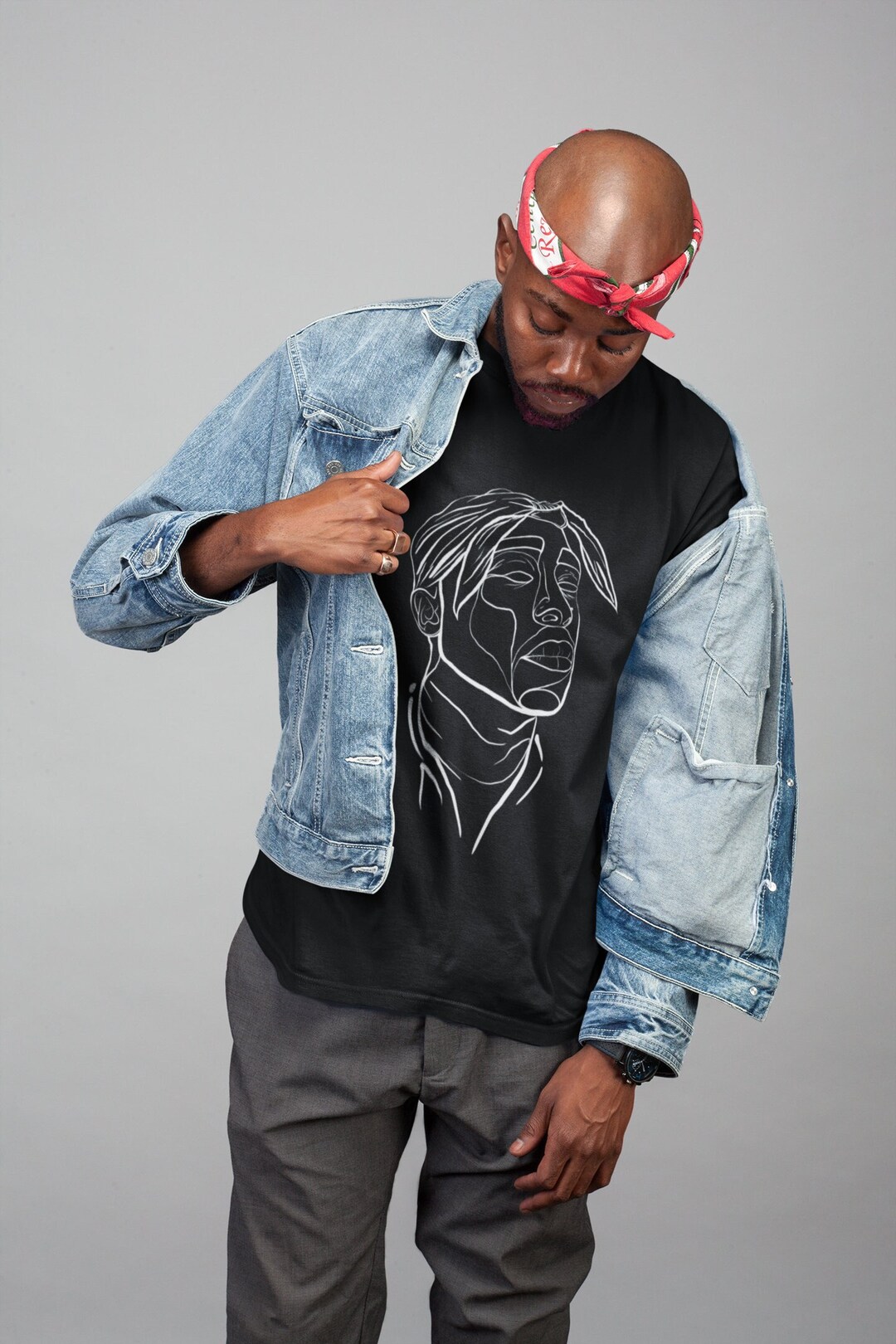 2PAC T Shirt, One Line Art Shirt, Cool Minimal Tupac Rapper Shirt ...