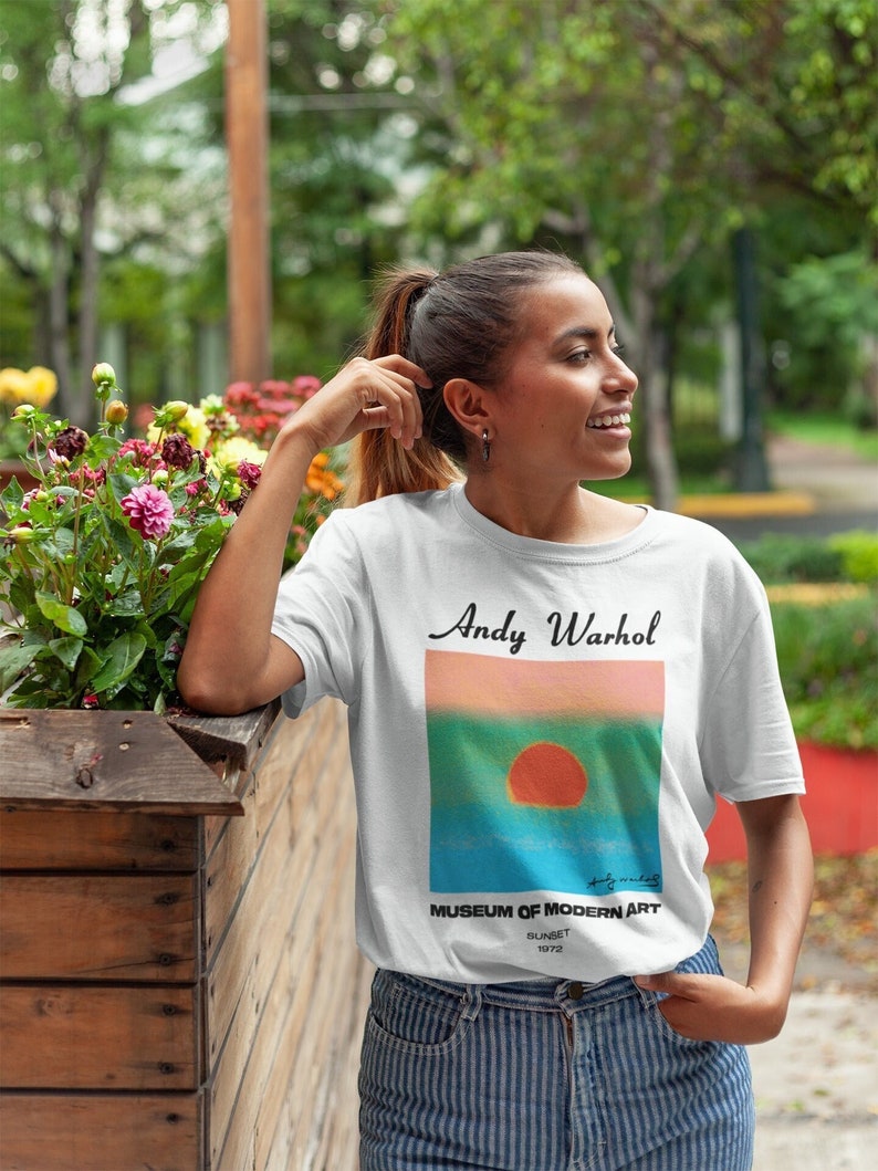 Andy Warhol T-shirt, Andy Warhol Sunset Shirt, Pop Art T-shirt, Gifts ...