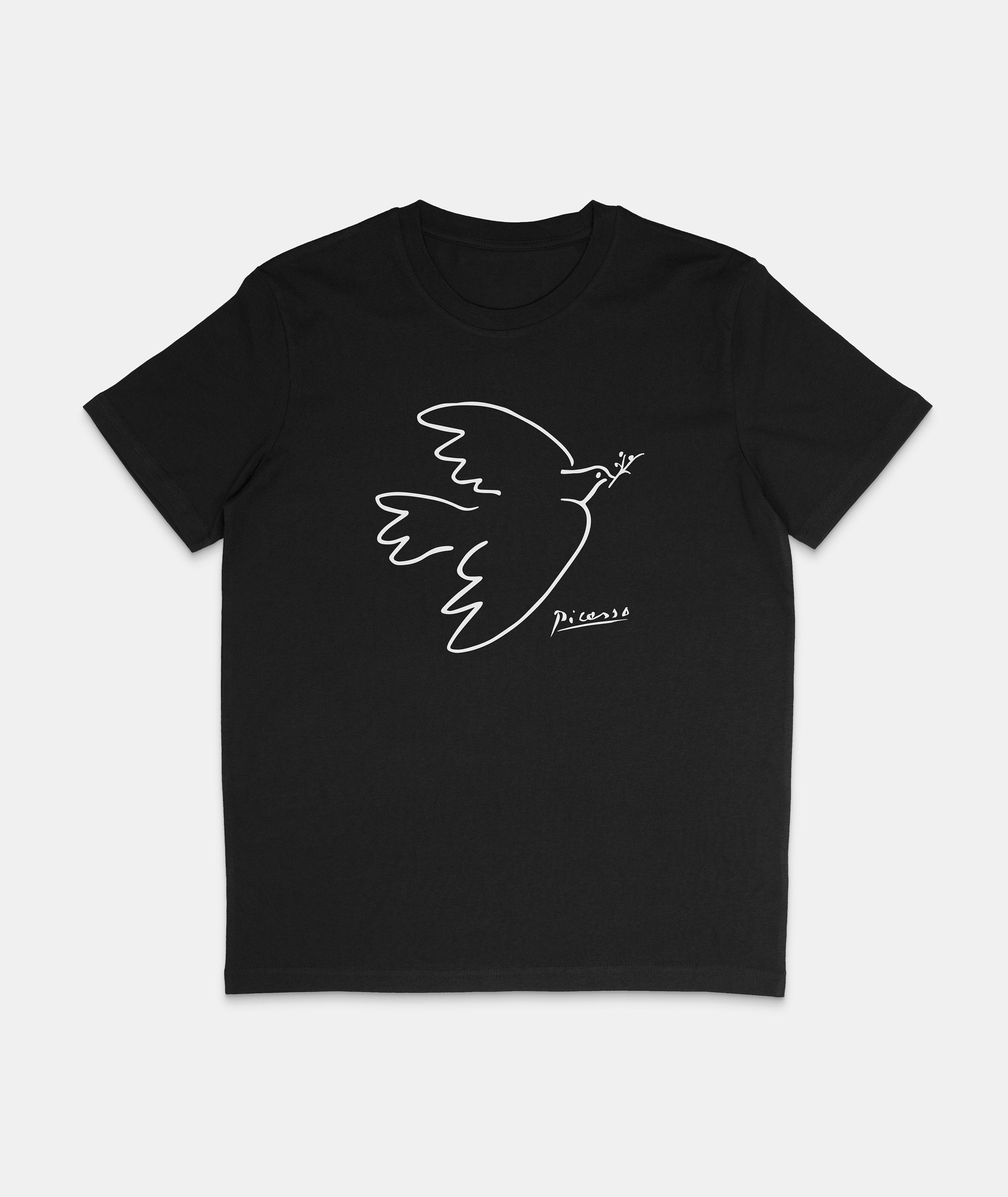 Picasso Shirt, Pablo Picasso Dove of Peace Minimalistic Print, Pop Art ...