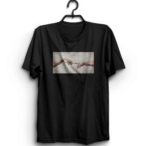 Creation of Adam Shirt, Michelangelo Tshirt, Art Shirt, Adams Hand ...
