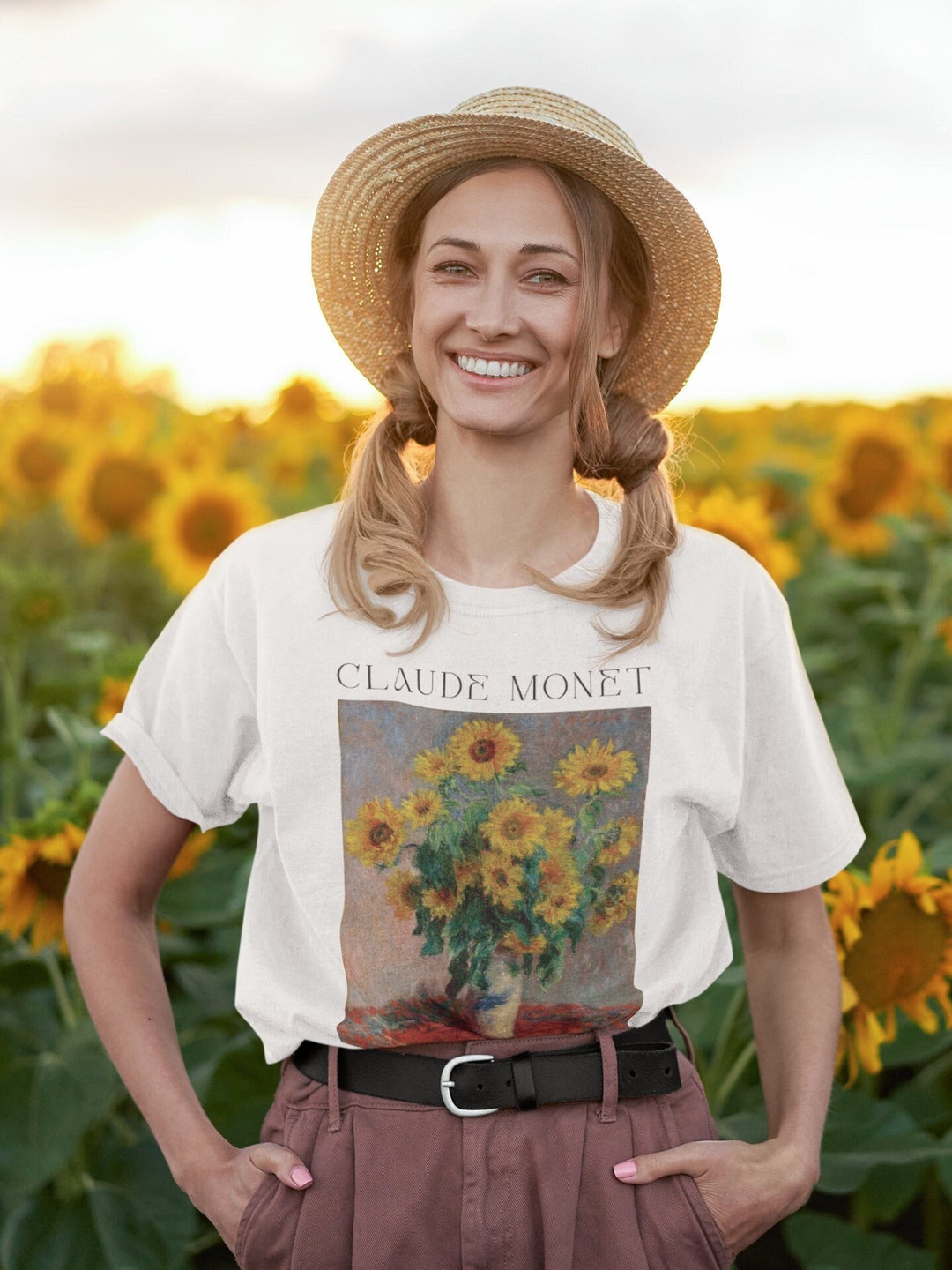 Claude Monet T-shirt, Pop Art T-shirt, Gifts for Her, Unisex Shirt ...