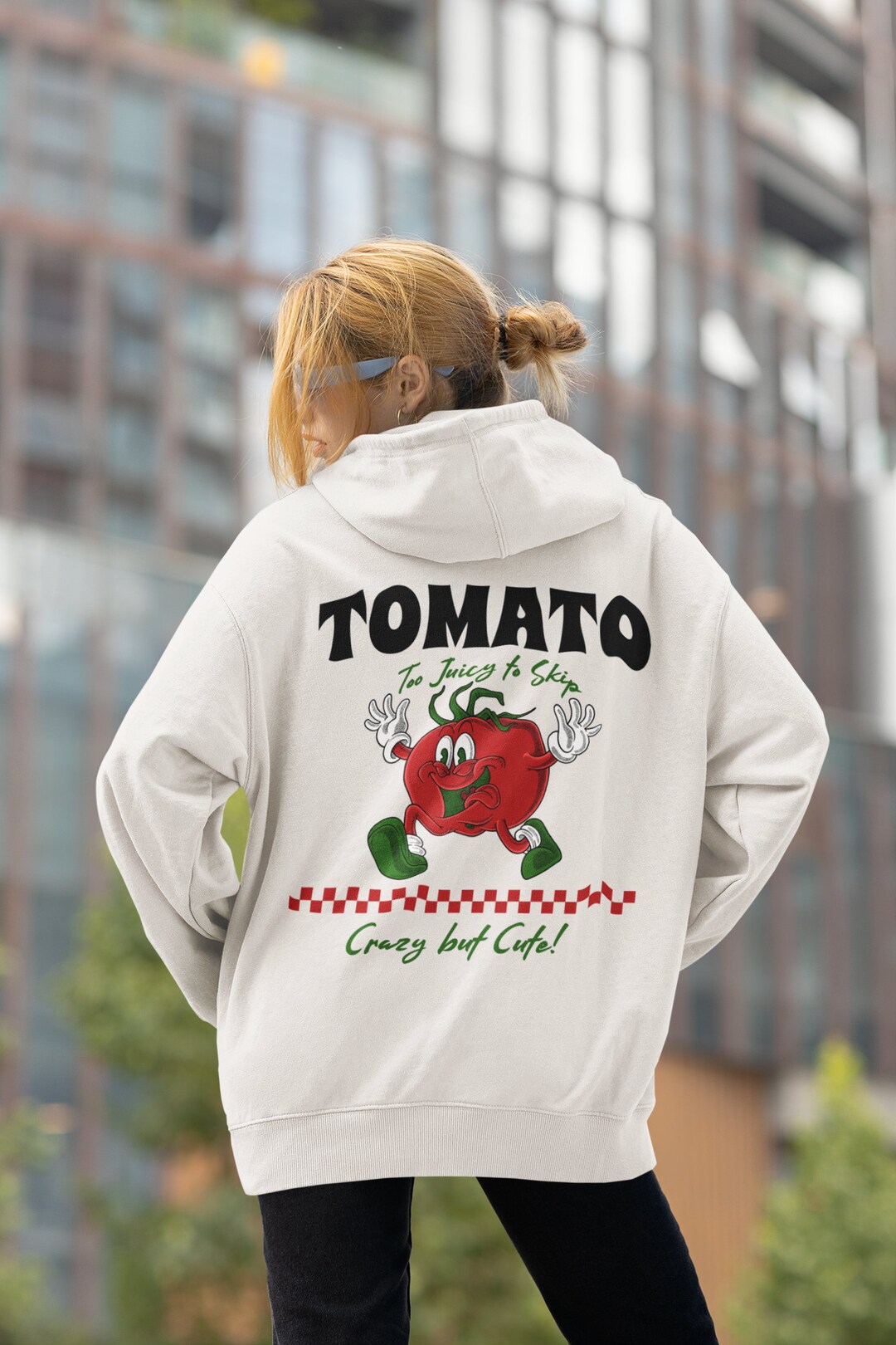 Tomato Print, Crazy but Cute, Unisex Sweatshirt, Pop Art Sweatshirt, Gift for Her, Retro Vintage ...