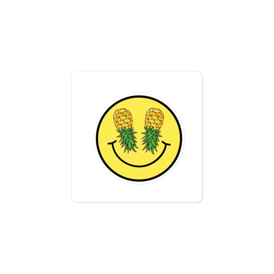 Upside Down Pineapple Smiley Face - Etsy