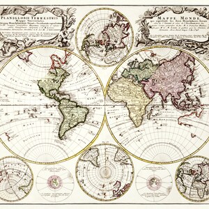 Vintage Digital Antique Map – High-resolution Historical Cartography - Etsy