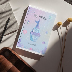 Kids Daily Diary | Cute Picture Journal | Mermaid | Printable Digital ...