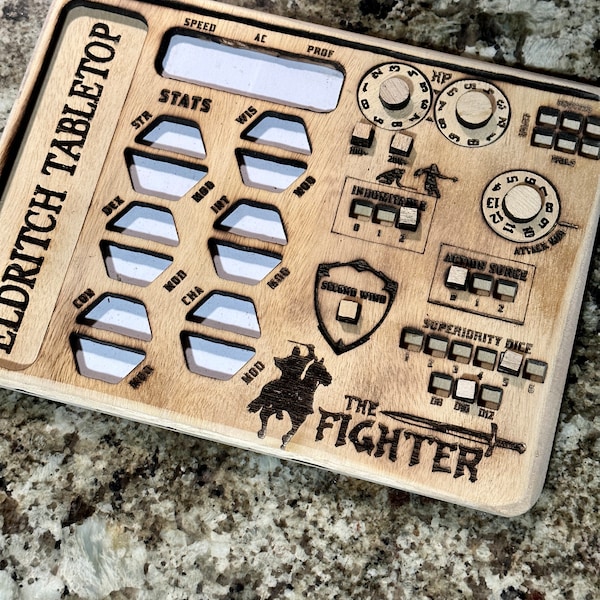 Dnd Wood Character Sheet - Etsy