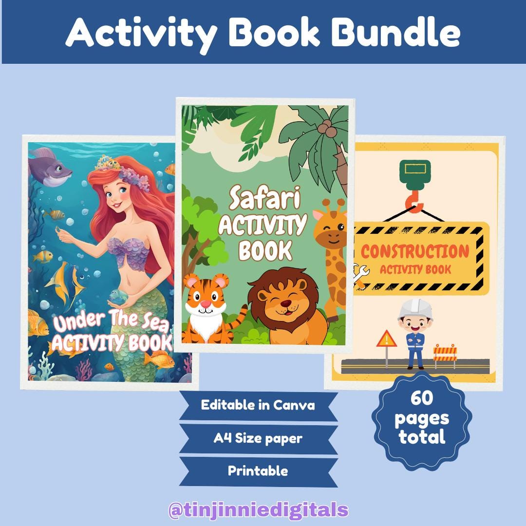 Printable Busy Book Under the Sea Busy Book Safari Busy Book ...