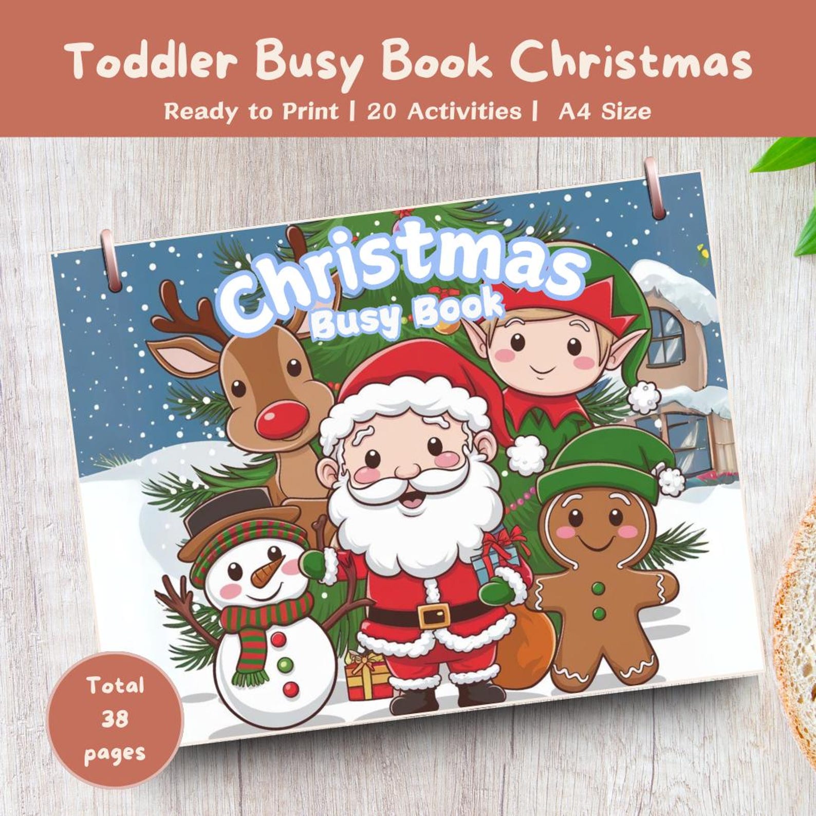 Toddler Quiet Book Christmas | Quiet Book | Toddler Busy Book Christmas ...