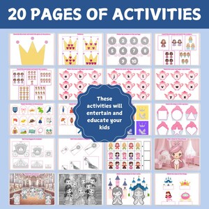 Printable Busy Book Princess Binder Toddler Quiet Book Princess ...