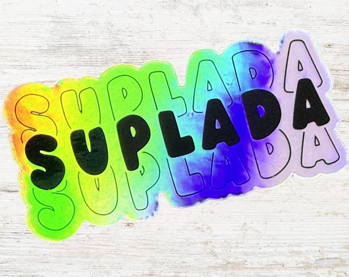 Suplada Holographic Sticker - Etsy