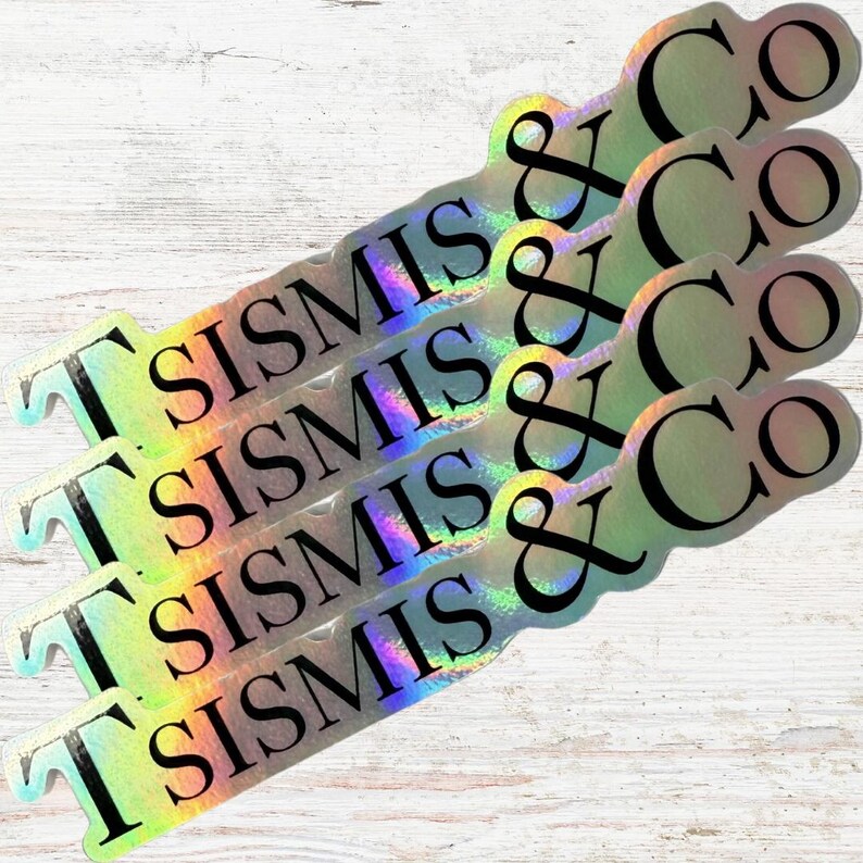 Tsismis & Co Holographic Sticker - Etsy