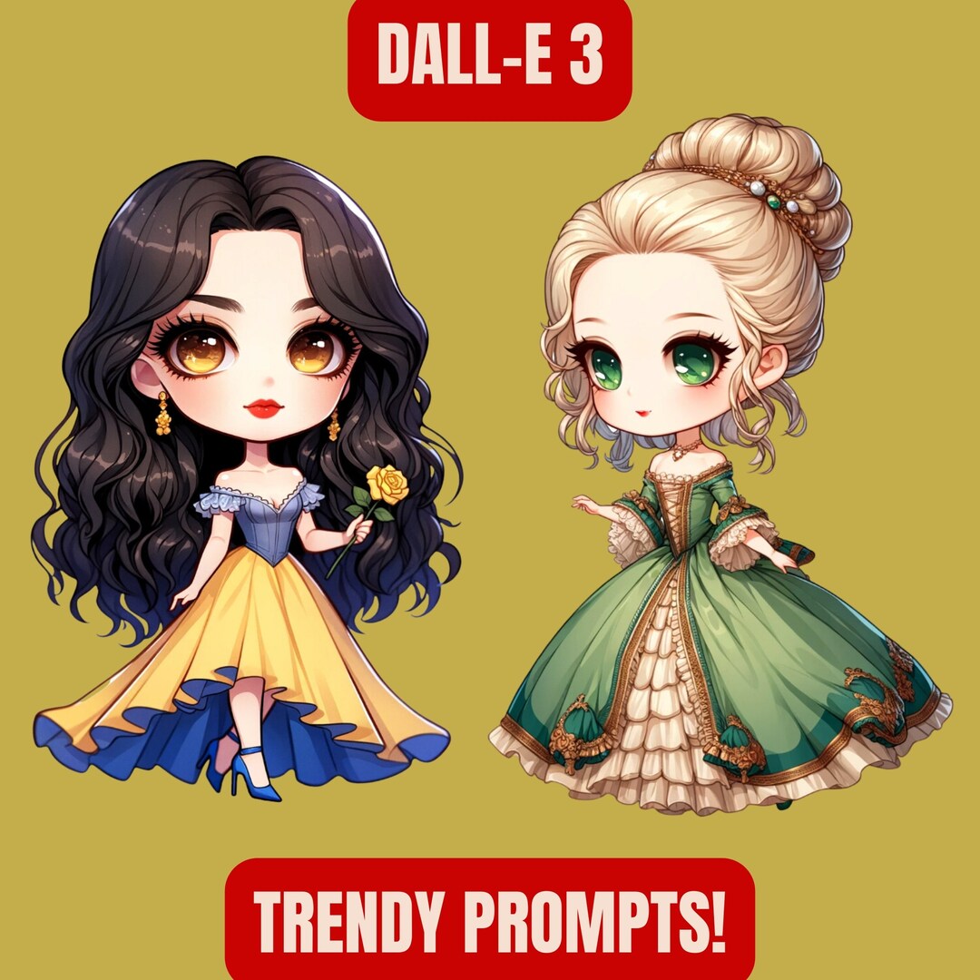 20 Dall-e 3 Prompts cute Chibi Women My Custom GPT for Generating ...