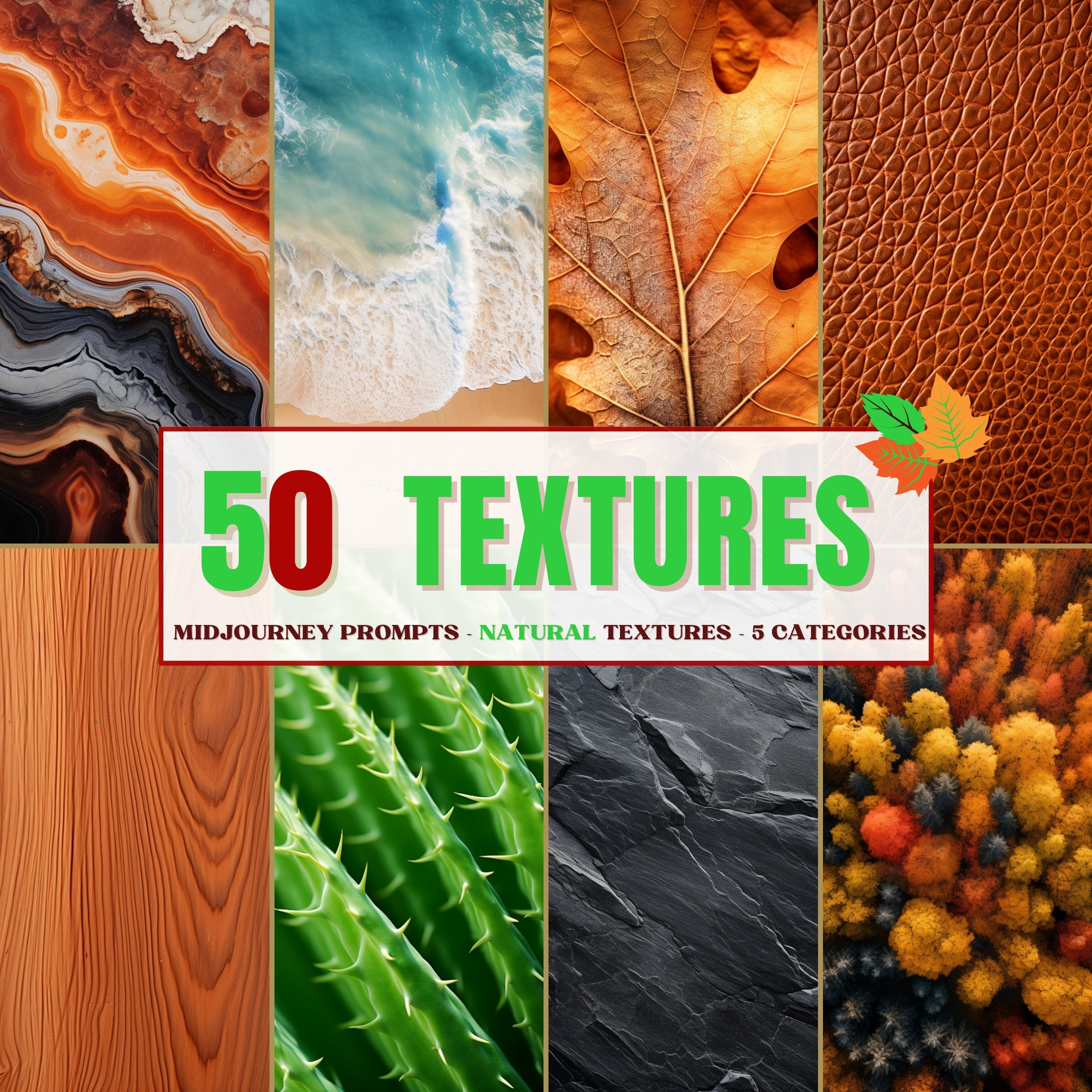50 Midjourney Prompts "natural Textures and Backgrounds" | Most ...