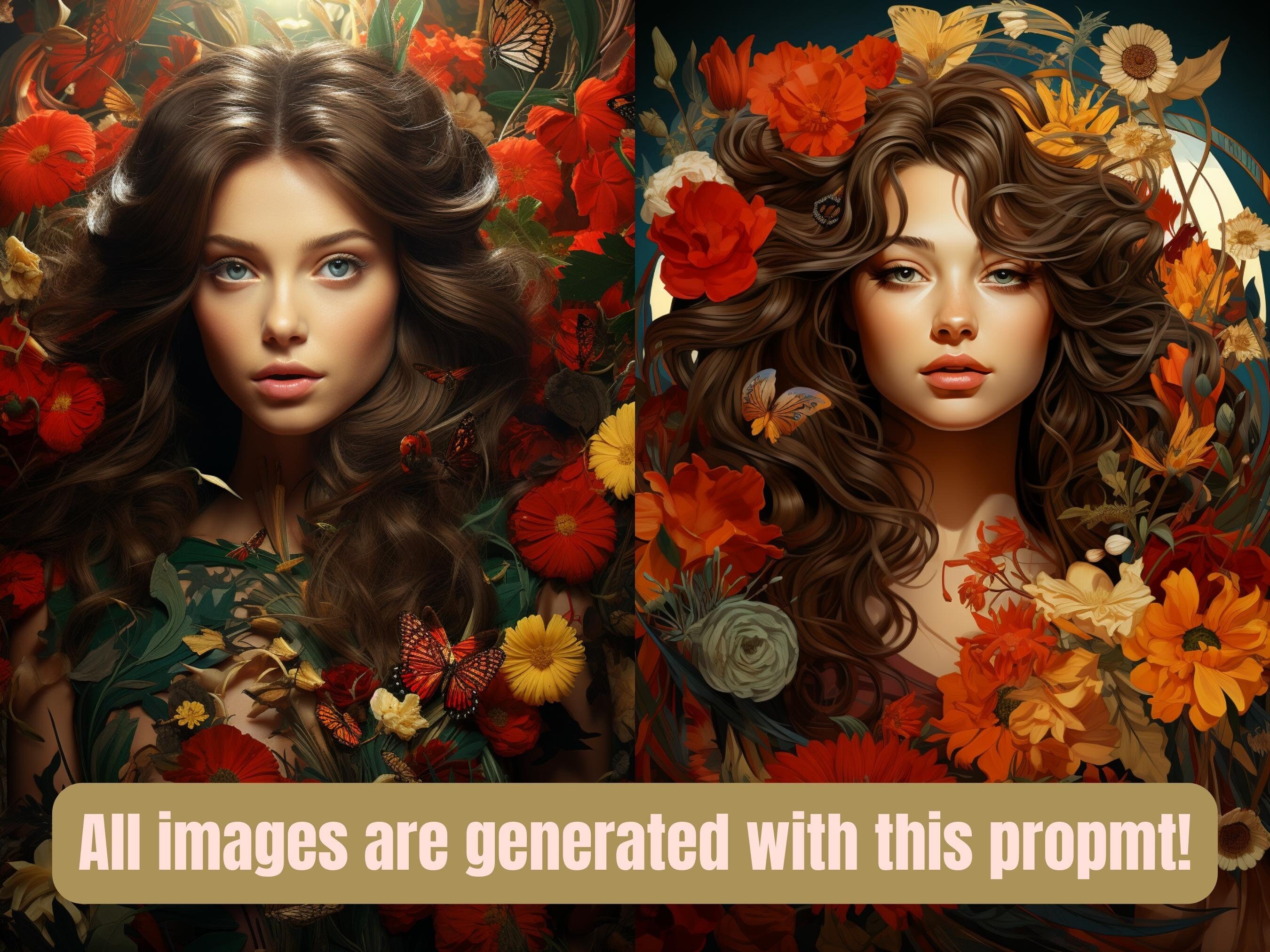 Midjourney Prompt "summer Queen Portraits" | Women's Portrait Poster ...