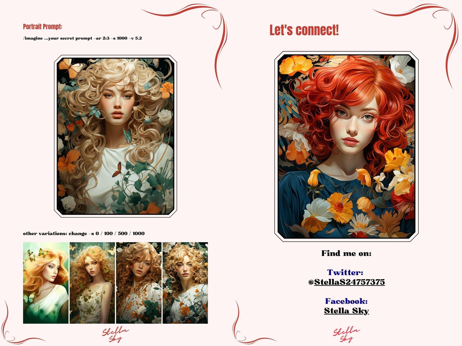 Midjourney Prompt "summer Queen Portraits" | Women's Portrait Poster ...