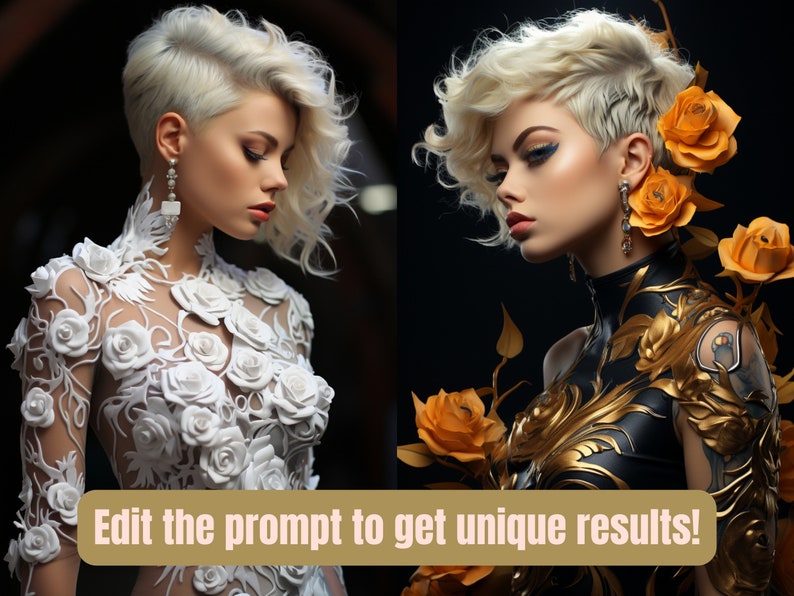 Midjourney Poster Prompt blue Roses Goddess Women's Portrait Prompt AI ...