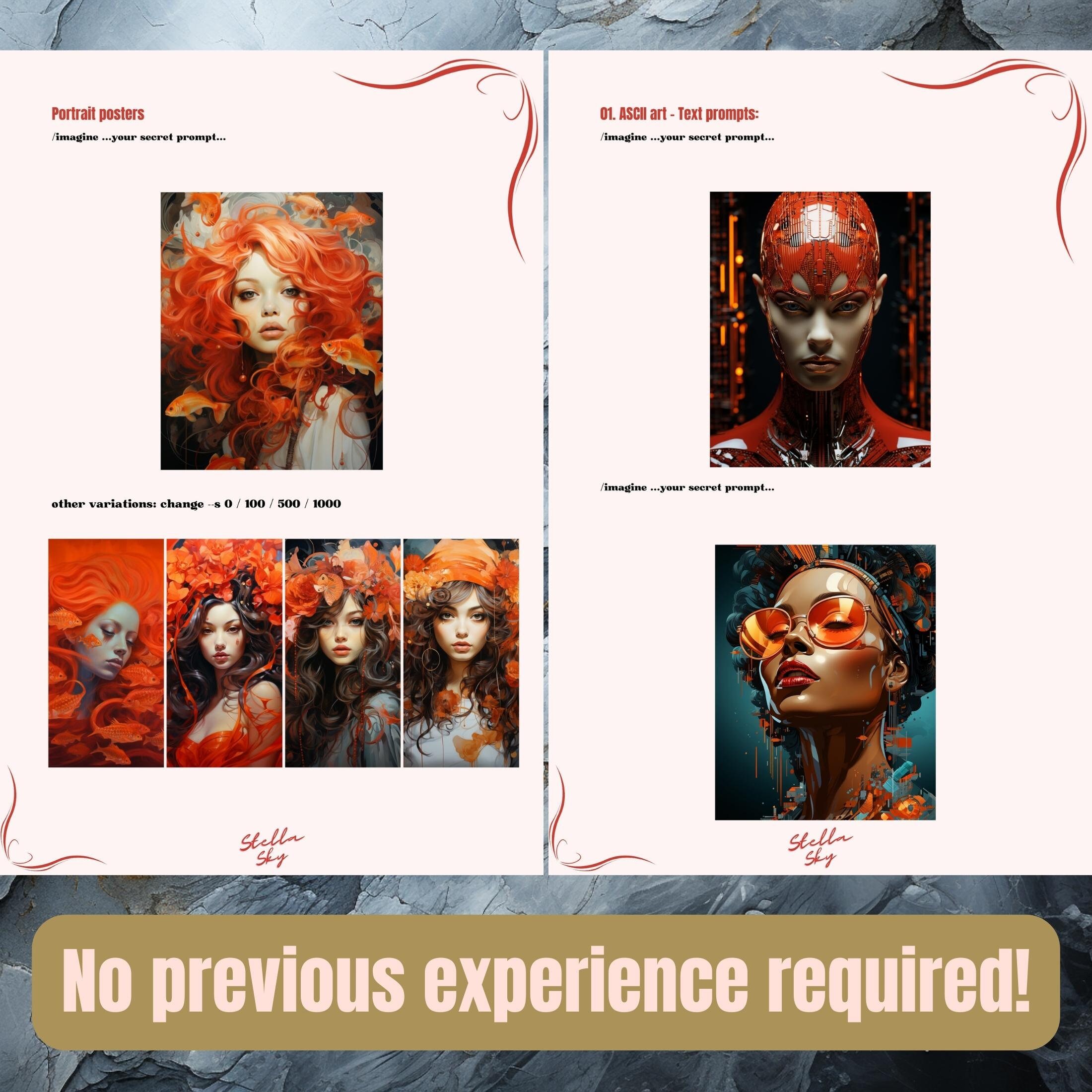 100 Artistic Women Portrait Prompts | Midjourney AI Art (PDF) - Etsy