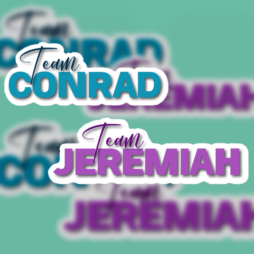 Team Conrad/jeremiah Sticker the Summer I Turned Pretty - Etsy