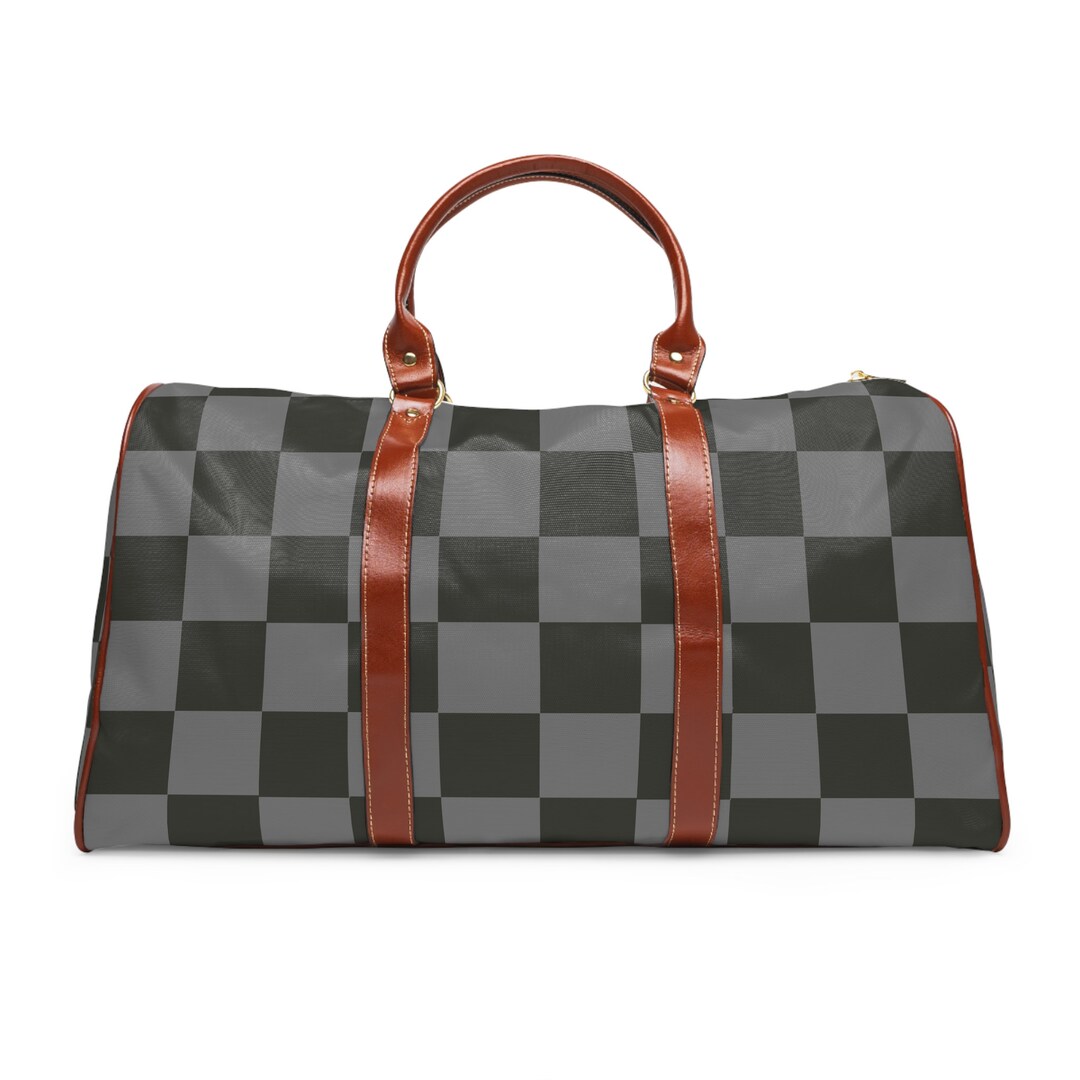 Travel Bag Scandinavian Design Square Black Grey Storage - Etsy