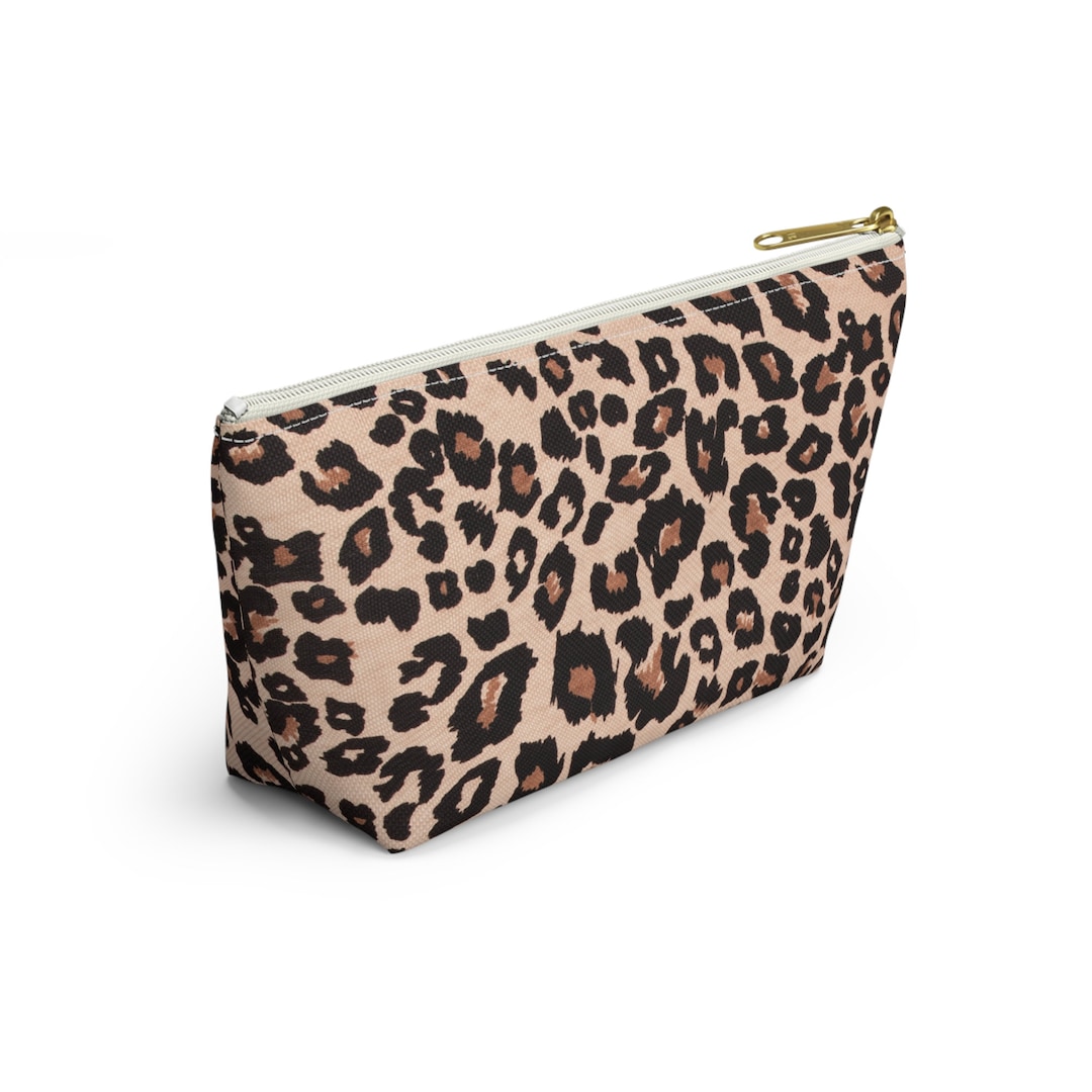 Leopard Accessory Pouch W T-bottom - Etsy Canada