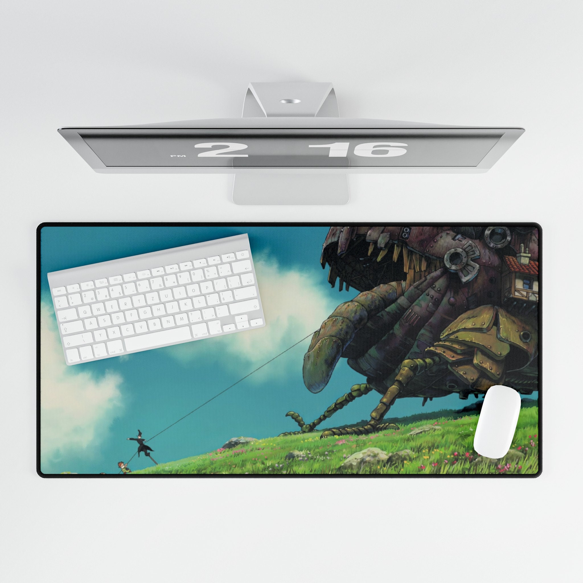 Howl's Moving Castle Desk Mat Fantastical Landscape Art - Etsy