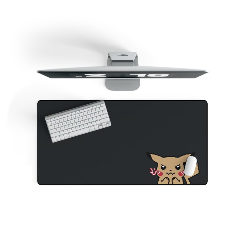 Pixel Art Pikachu Desk Mat Electric Pokémon Tribute Vintage Pokémon ...