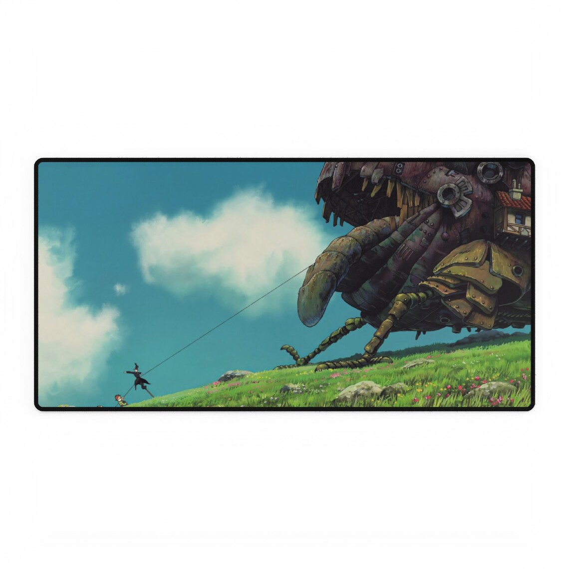 Howl's Moving Castle Desk Mat Fantastical Landscape Art - Etsy