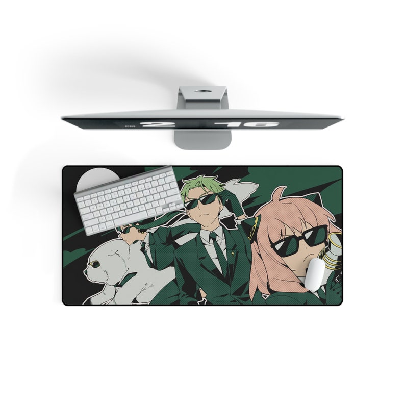 Stylish Spy X Family Desk Mat Iconic Sunglasses Design Celebrate Anime ...