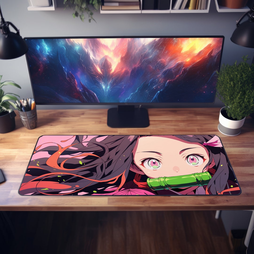 Demon Slayer Nezuko Kamado Desk Mat Iconic Anime Character - Etsy