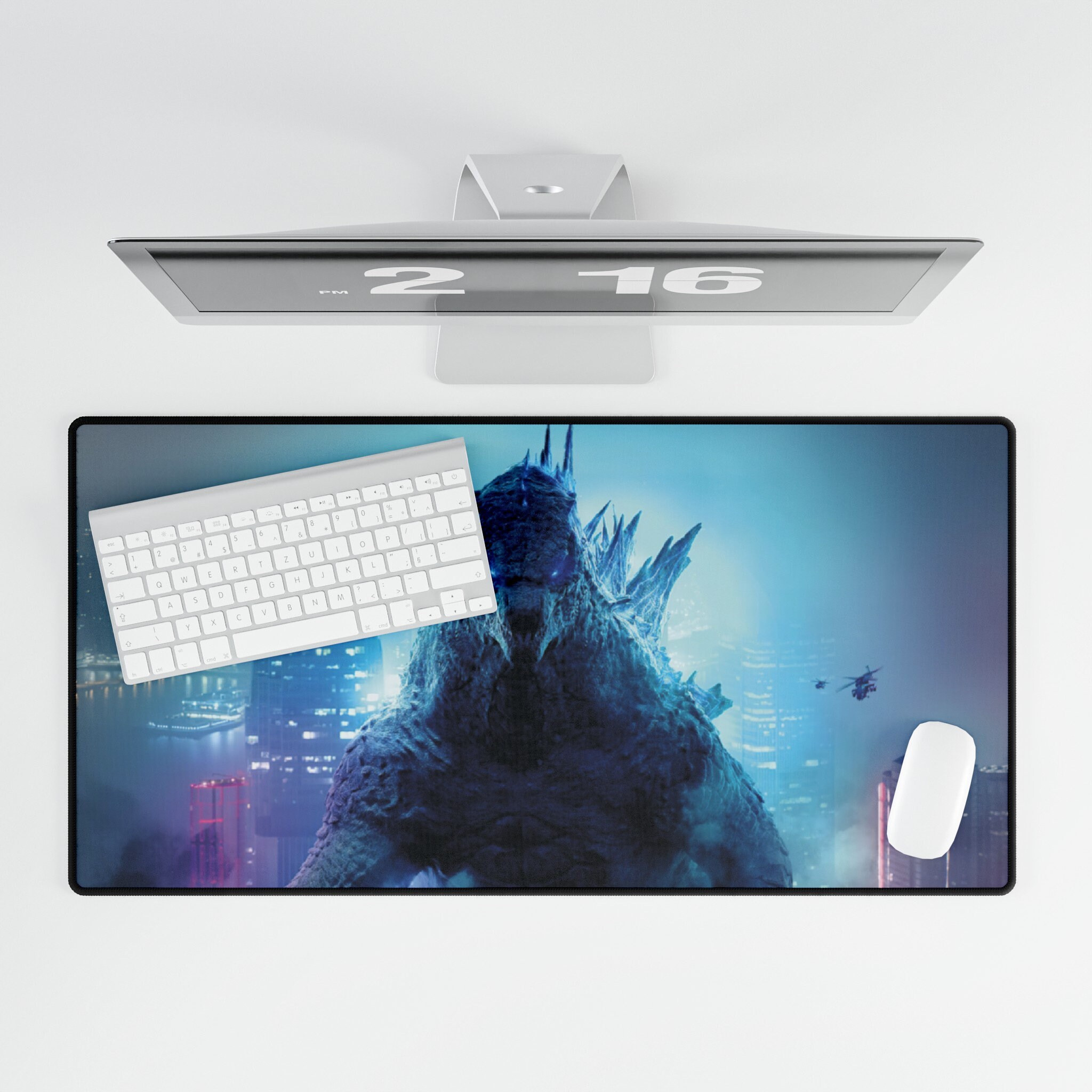 Godzilla City Attack Desk Mat Epic Kaiju Monster Rampage Scene Large ...