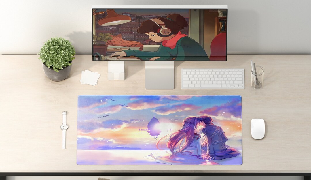 Sword Art Online Desk Mat: Kirito & Asuna's Skyward Kiss World of ...